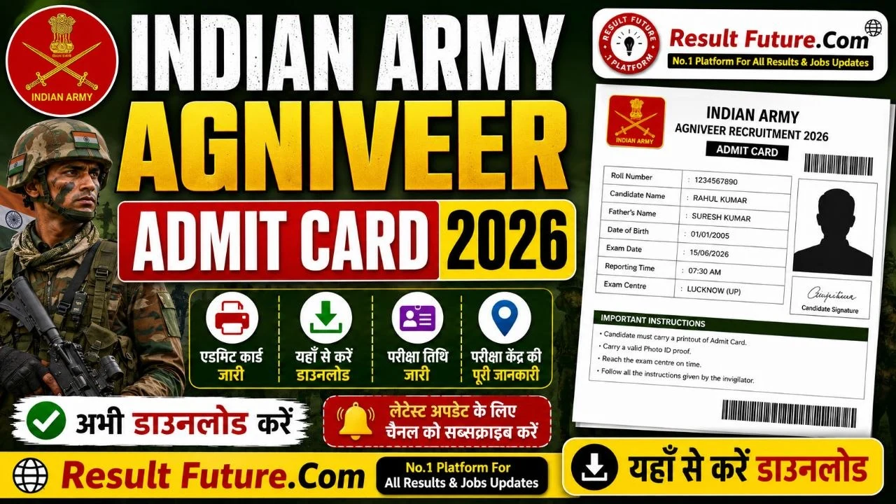 Indian Army Agniveer Admit Card 2026 Out - Downlaod Link - Result ...
